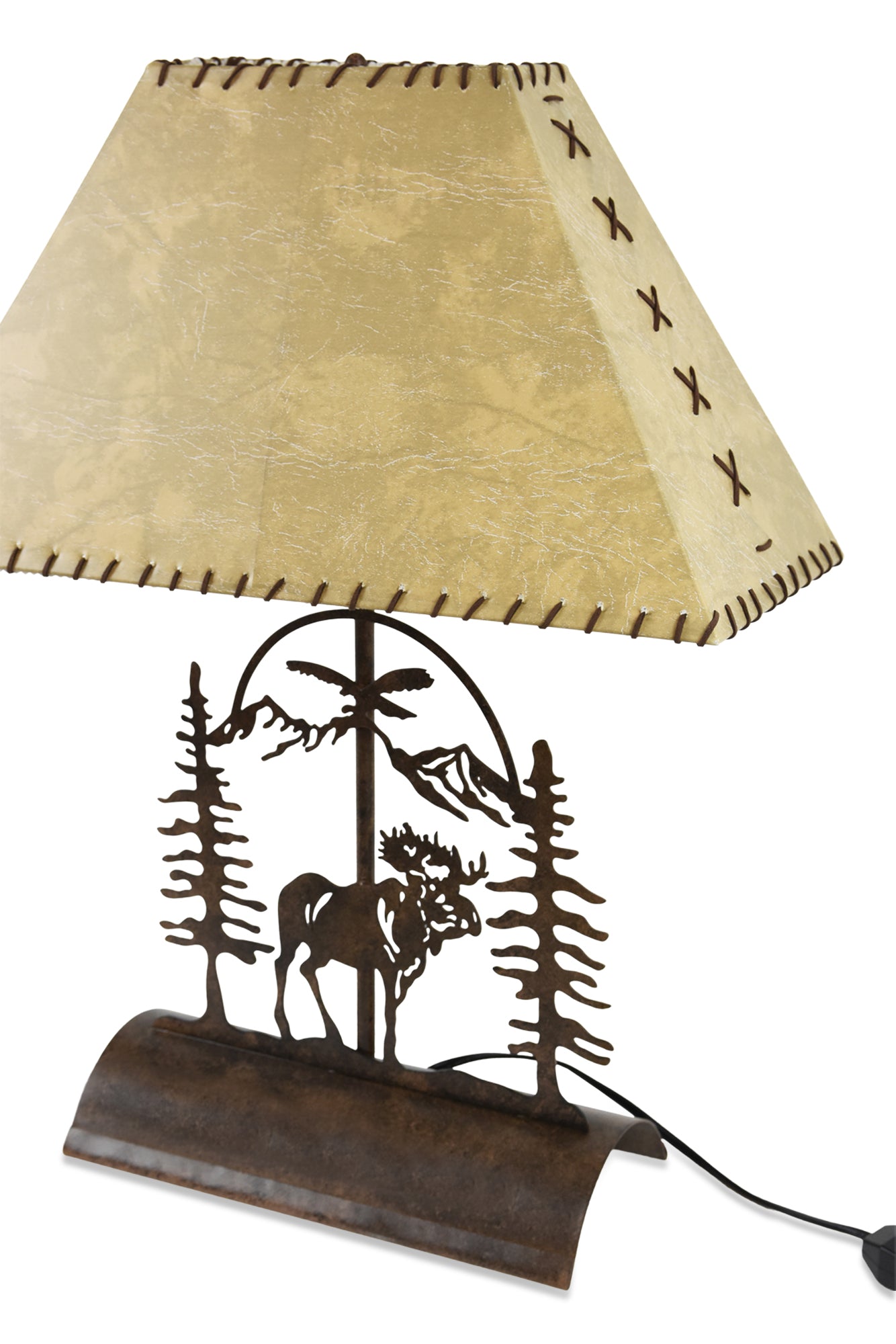 Moose Table Lamp - Rustic Patina - Muskoka Lifestyle Products