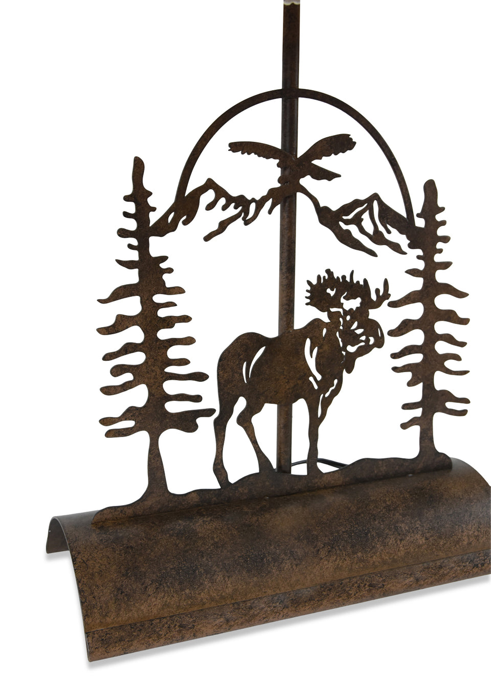 Moose Table Lamp - Rustic Patina - Muskoka Lifestyle Products